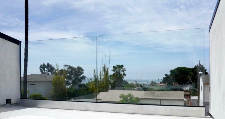 Base Shoe Glass Railing Installation - San Diego Independent Construction